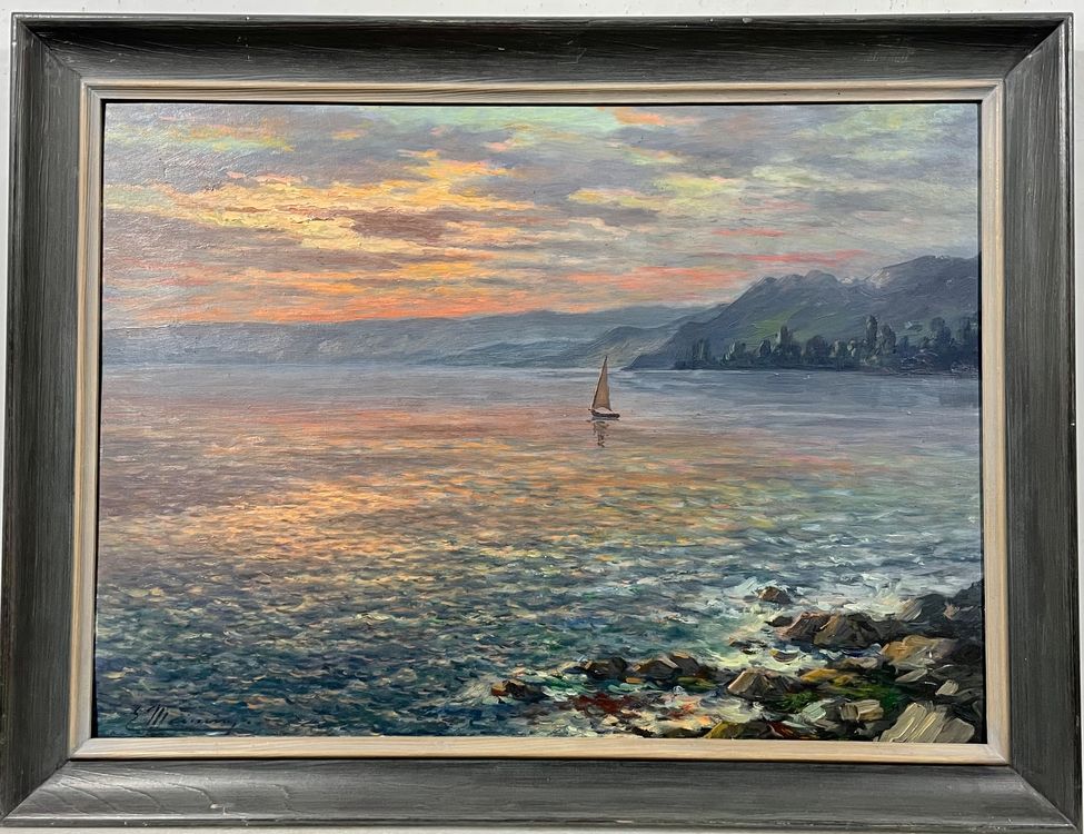 Gemälde mit faszinierender Meeres Szene unleserlich Signiert (Gebraucht) in Root für CHF 170 ...