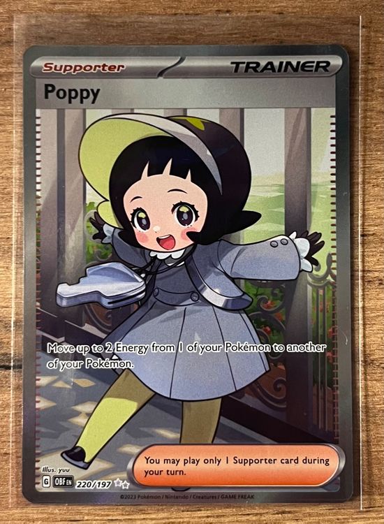 Poppy 220/197 Illustration Rare Pokemon Obsidian Flames (Neu (gemäss ...