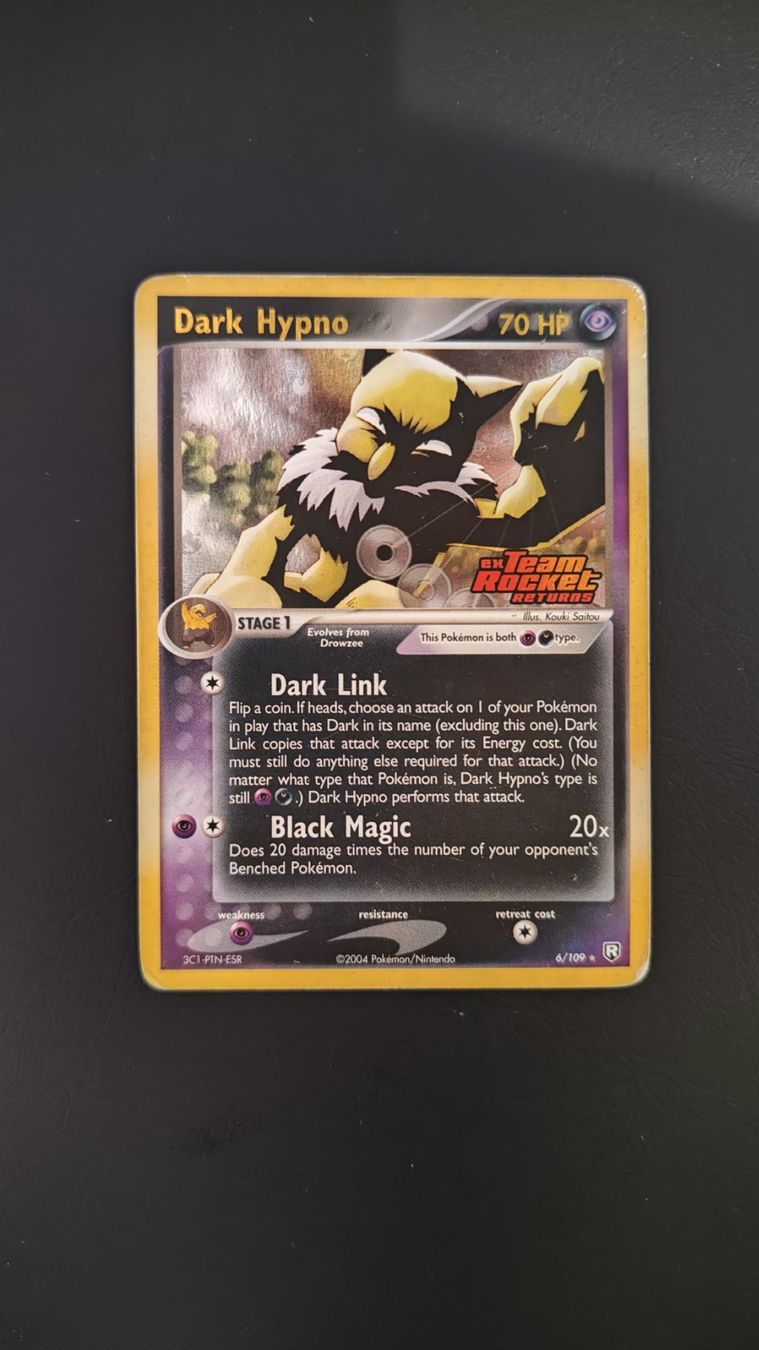 Dark Hypno EX Team Rocket Returns Reverse Holo Stamp Pokemon (Gebraucht ...