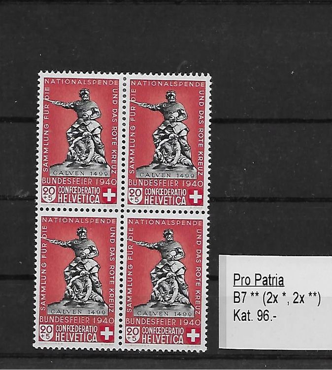 B7 Pro Patria 1940 2* et 2** | Kaufen auf Ricardo
