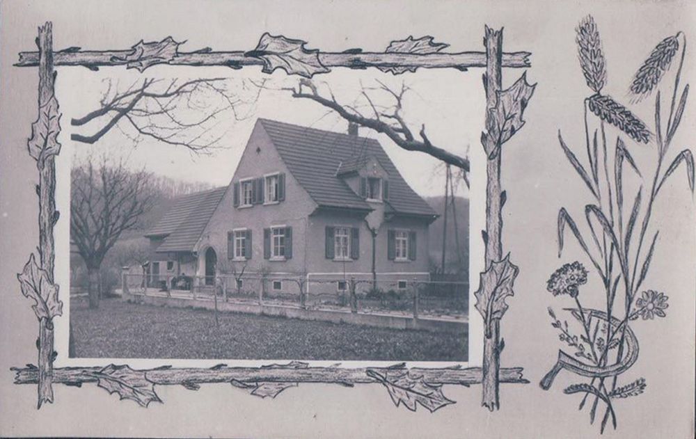 Muttenz BL Rahmenkarte Haus mit Scheune , 1934 | Kaufen auf Ricardo