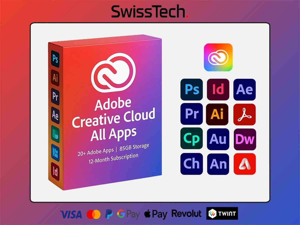 Adobe Creative Cloud – All Apps 12 Mois Activation Rapide (Gebraucht) in Moudon für CHF 120 ...