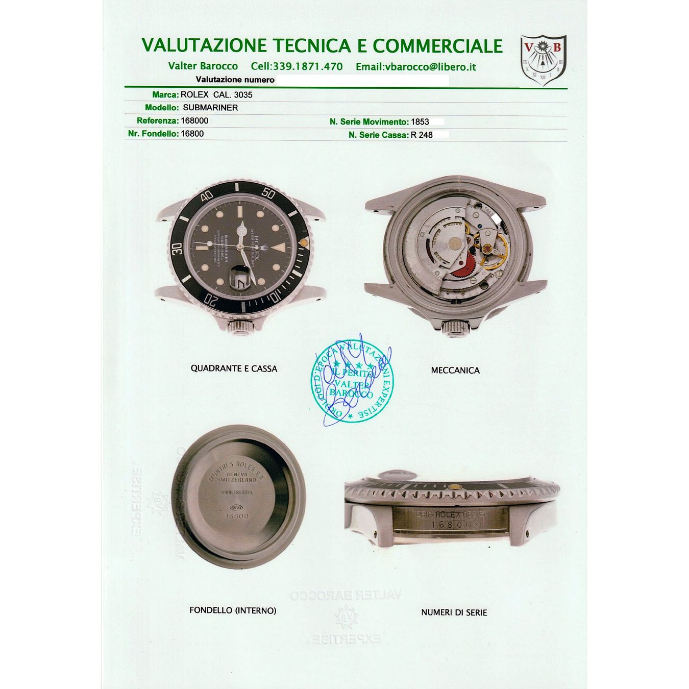 Rolex Submariner 168000 Stahl, Box und Garantie inklusive (Gebraucht ...
