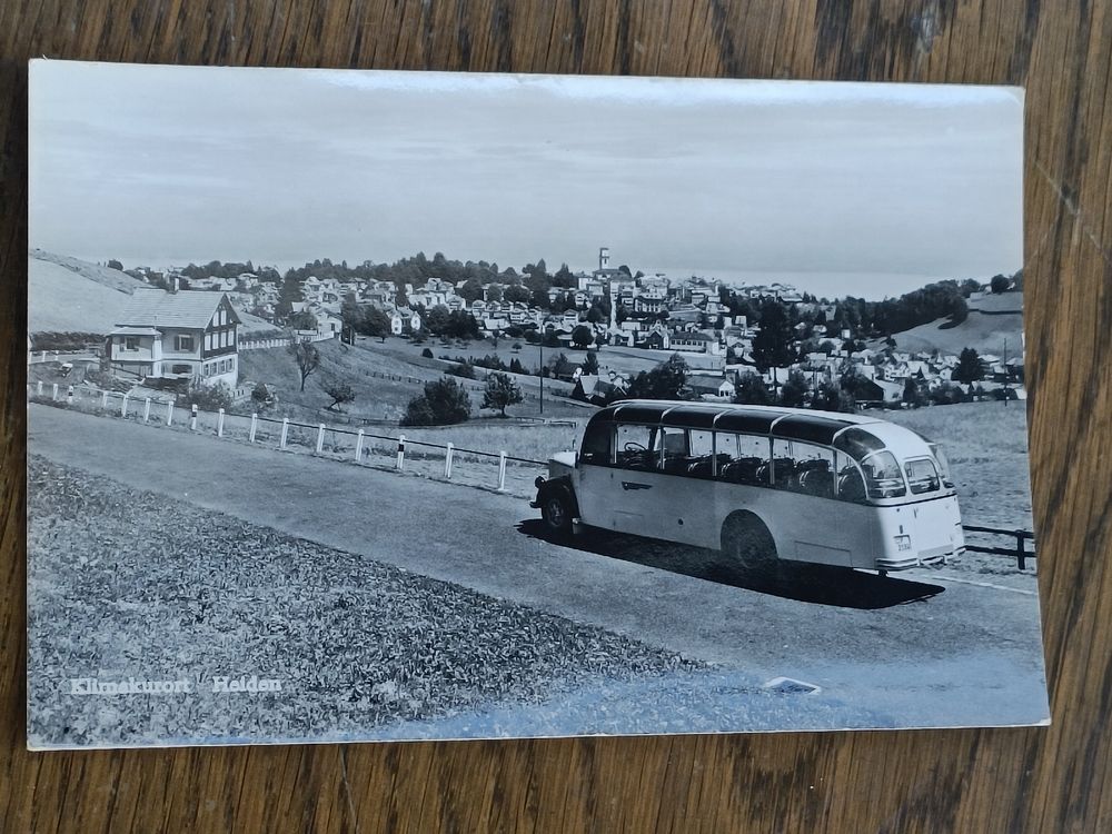Photo Karte / Klimakurort Heiden mit SAURER Postauto - 1957 (Gebraucht) in Brugg AG für CHF 10 ...