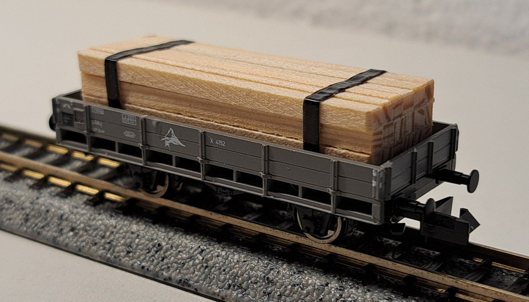 Zermatt Bahn Güterwagen mit Echtholz N Fleischmann ohne OVP (Gebraucht ...