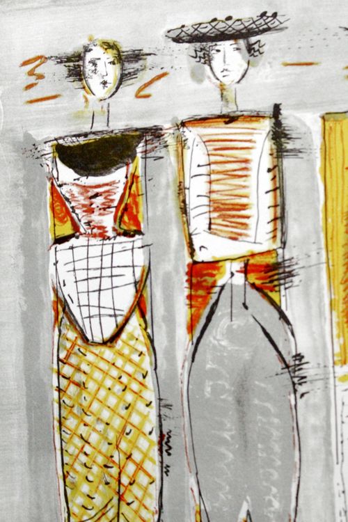 LITHOGRAPH (Europa, 20. Jh.) Komposition & Figuren 1970, s&n (Gebraucht) in Bern für CHF 25 ...