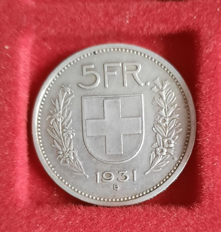 Superbe pièce de CHF 5.-- 1931 | Kaufen auf Ricardo