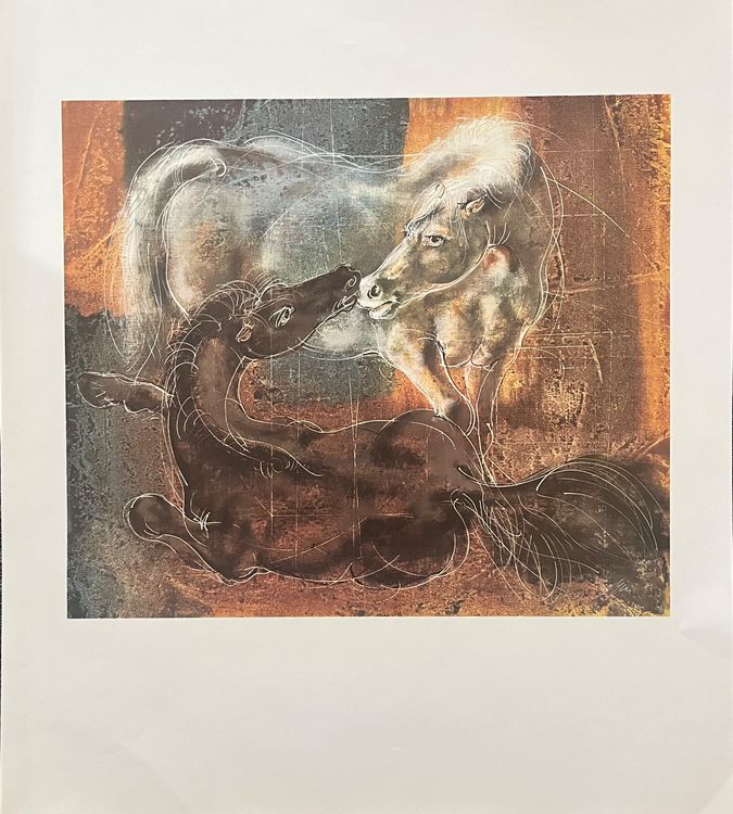 Hans Erni (1909-2019) Graphic mit Pferden | Kaufen auf Ricardo