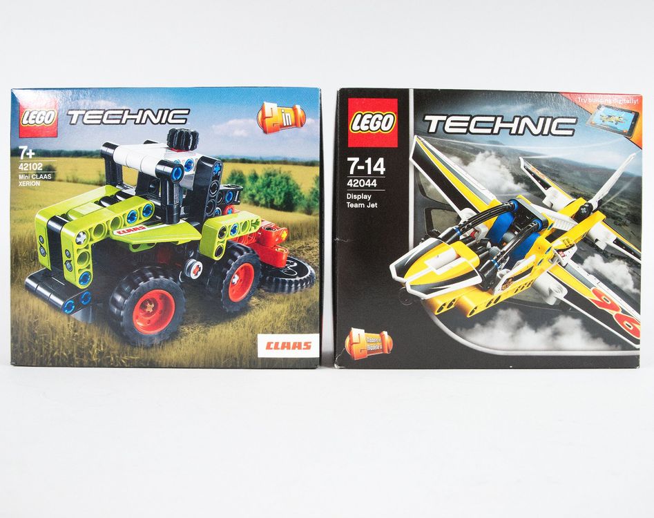 2x LEGO® Technic 42102 CLAAS XERION - 42044 Düsenflugzeug | Kaufen auf ...