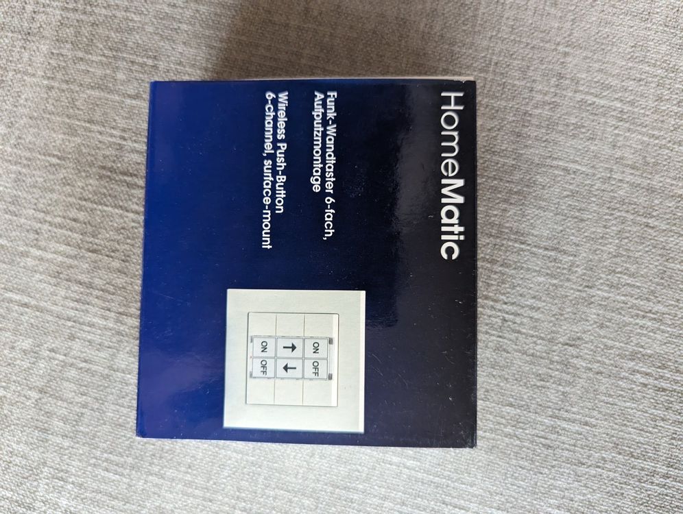 HomeMatic Wandtaster 6-fach, Aufputzmontage HM-PB-6-WM55 (Neu (gemäss ...