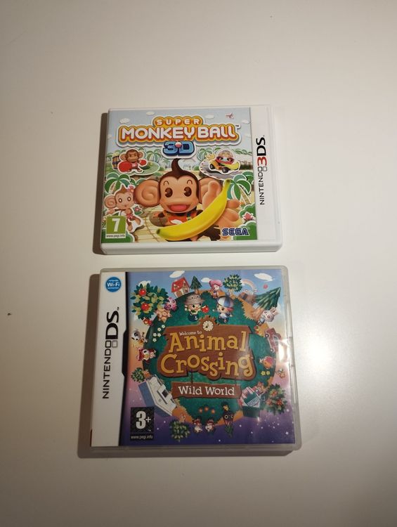 Nintendo DS, zwei Spiele, animal crossing, monkey balls | Kaufen auf ...