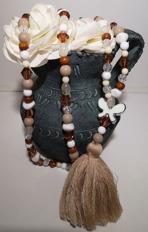 Schmetterling Quaste Kette khaki | Kaufen auf Ricardo