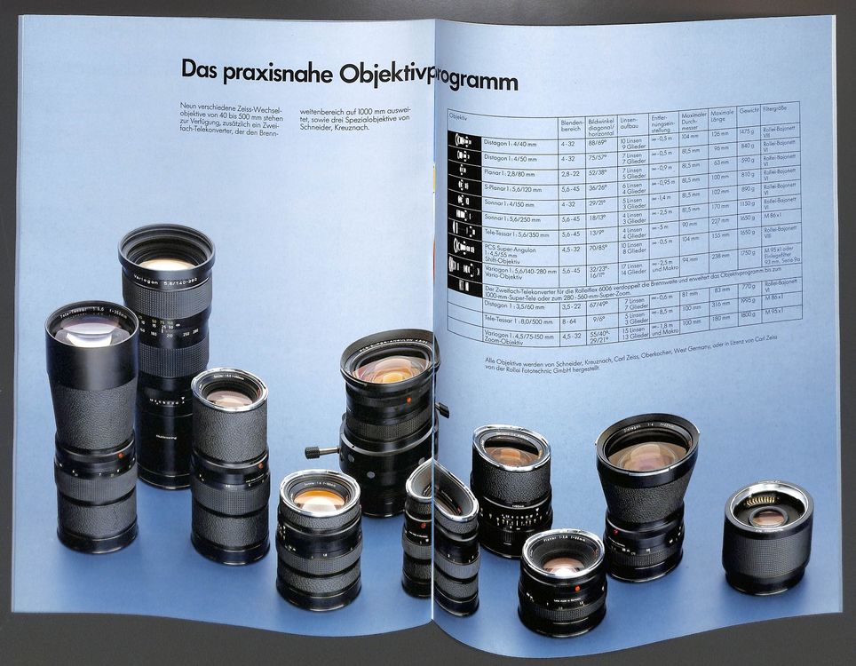 Rolleiflex 6006 Katalog (24 S.) 1984 Die neue Dimension für (Neu (gemäss Beschreibung)) in ...