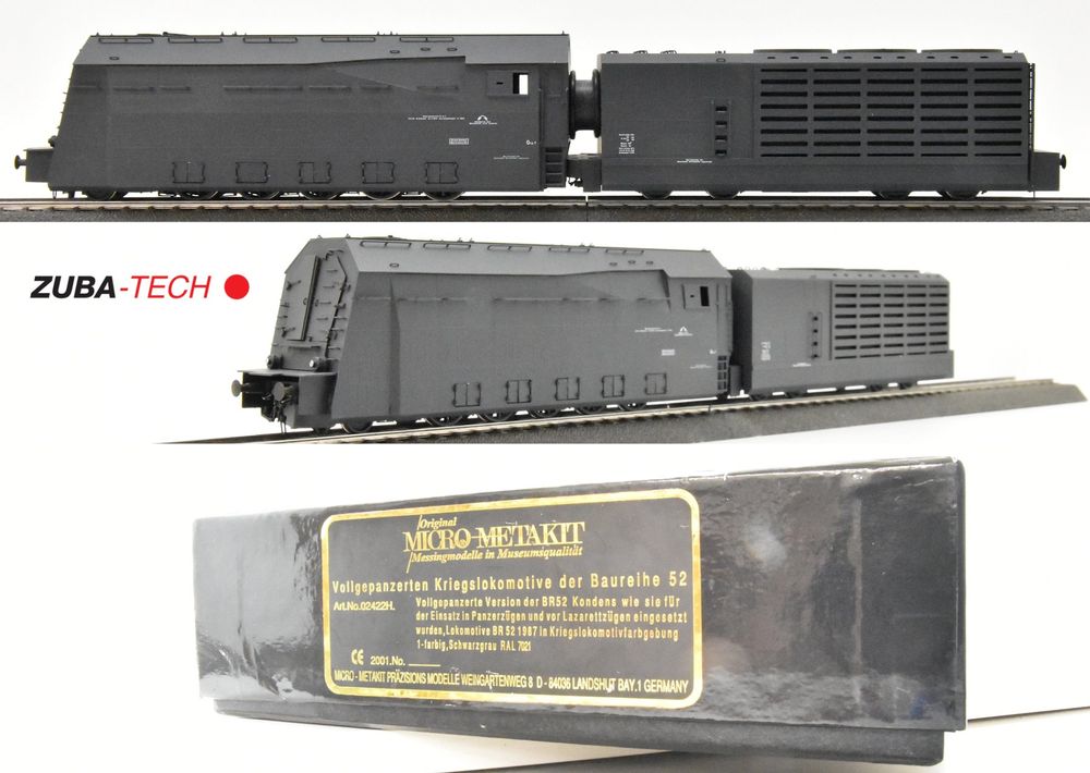 Micro-Metakit 02422H Panzerzug Steam-Lok BR 52 H0 GS Messing (Neu ...