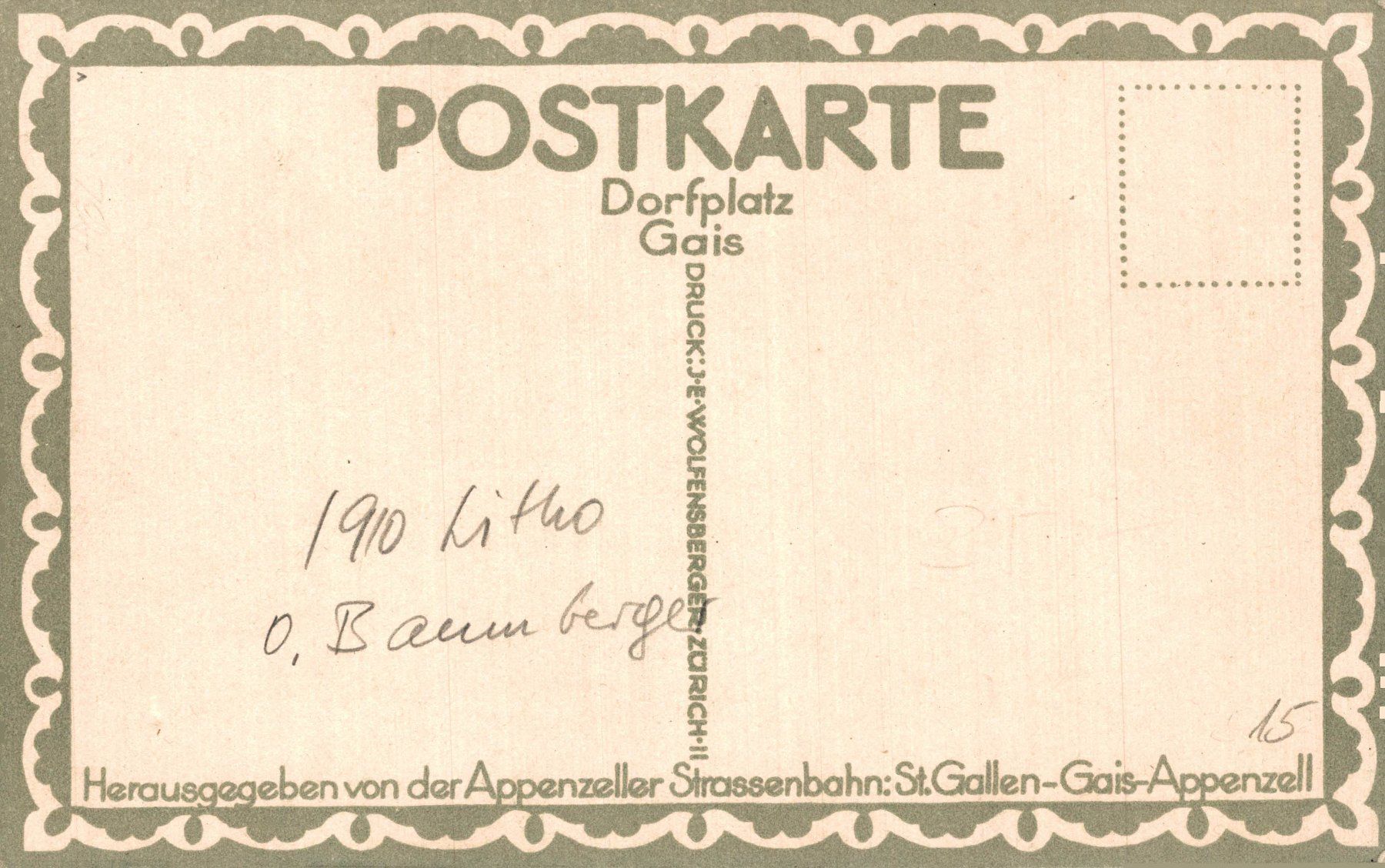 Dorfplatz Gais (Gebraucht) in Bronschhofen für CHF 15 – mit Lieferung ...