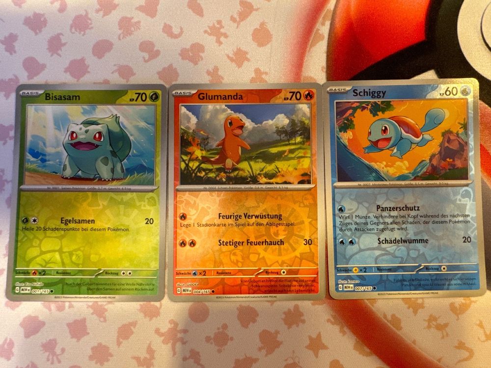 Pokemon 151 Kanto Starter Reverse Holos (Neu (gemäss Beschreibung)) in ...