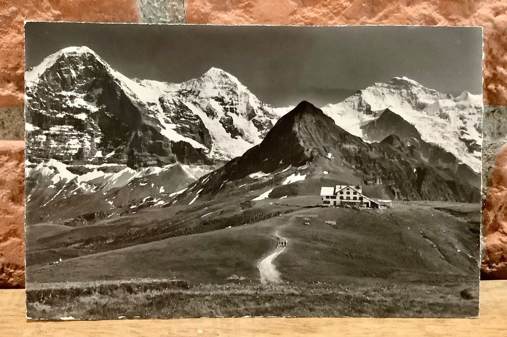 1968 Alte Foto AK Berggasthaus - Männlichen Kleine Scheidegg (Gebraucht) in Root für CHF 1 – mit ...