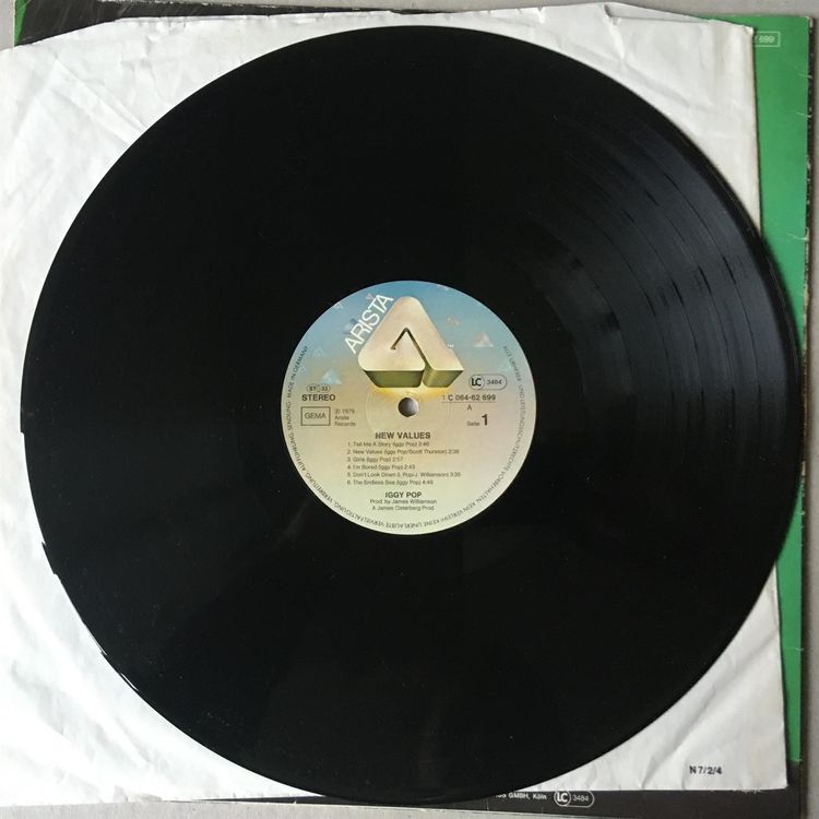 Iggy Pop – New Values LP Punk Garage 1979 The Stooges (Gebraucht) in Berneck für CHF 19 – mit ...