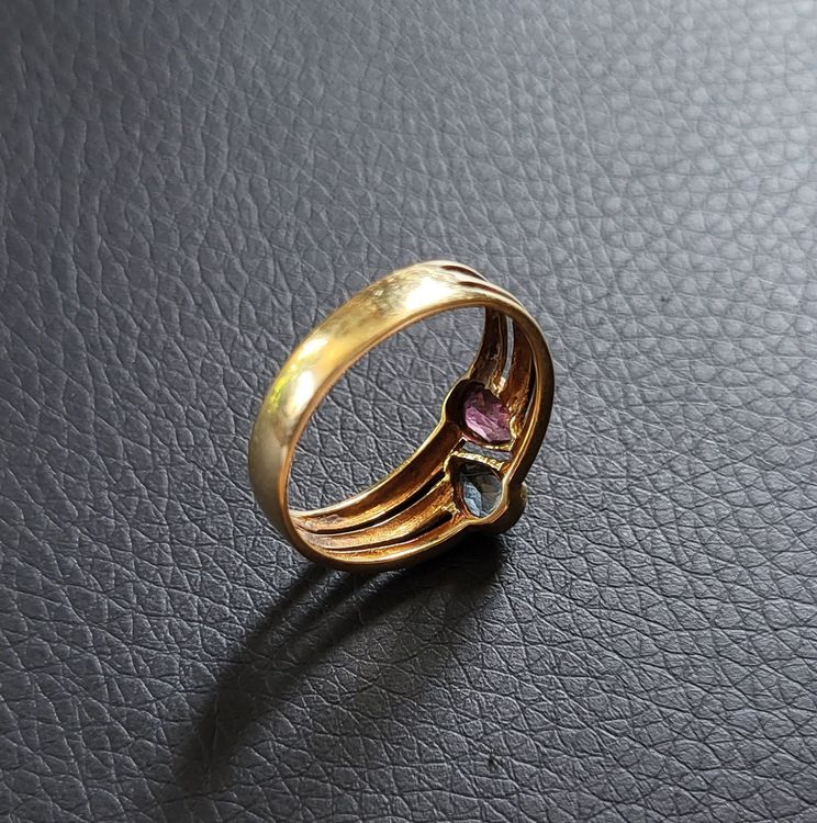Gold 750 Ring Mit Steine | Kaufen auf Ricardo