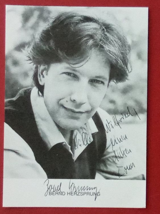 Bernd Herzsprung Autogramm signiert Fotopostkarte 10x15cm (Gebraucht) in Bischofszell für CHF 3 ...