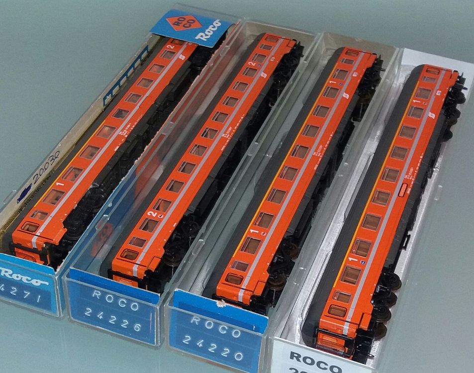 Roco N - 4-teiliges Personenwagenset ö/BB (Gebraucht) in Giebenach für ...