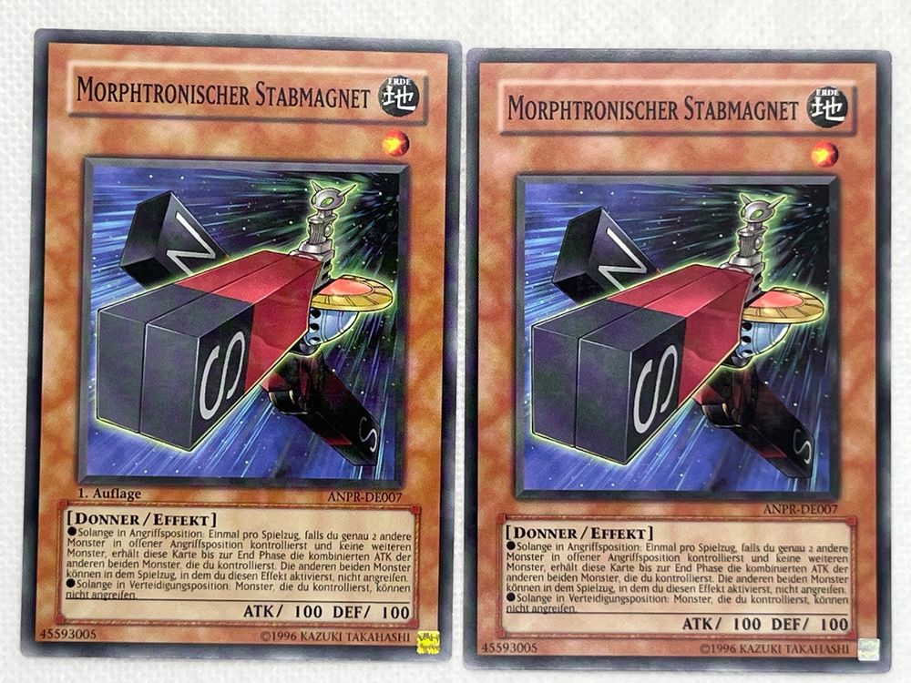 Yu-Gi-Oh! 2x Karte - Morphtronischer Stabmagnet, ANPR-DE007 (Gebraucht ...