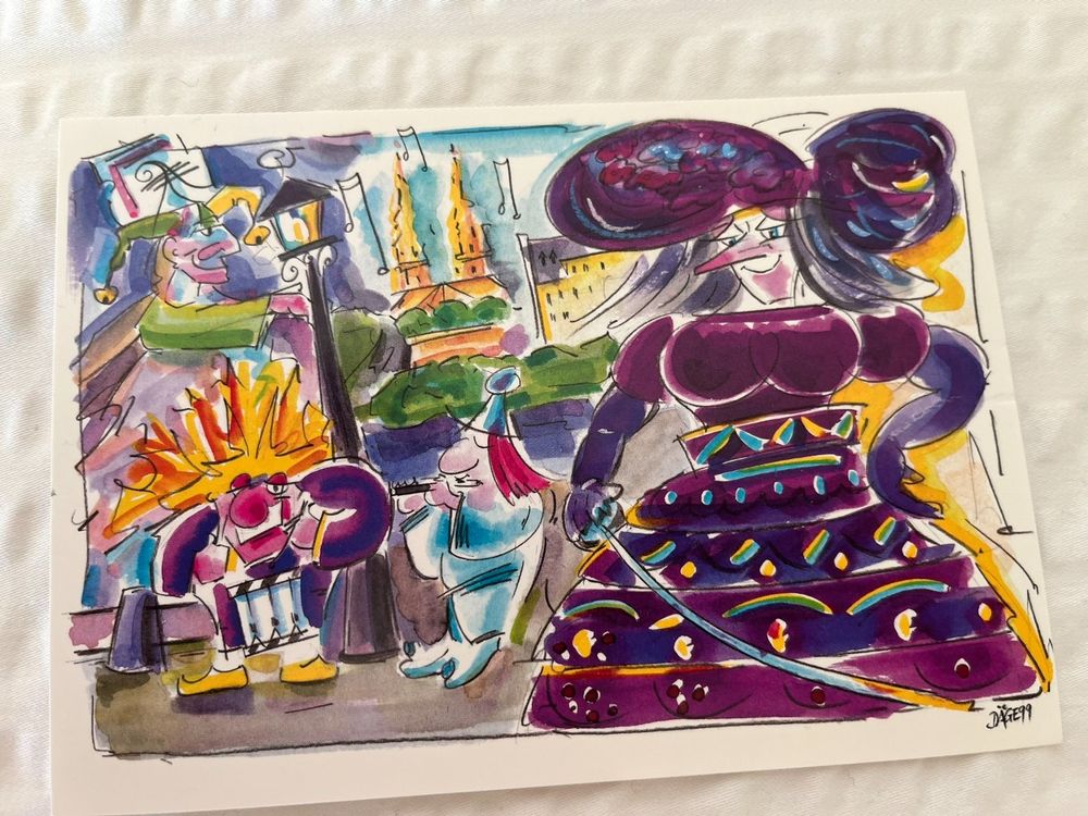 2 PK's Basler Fasnacht (Sonderstempel/postfrisch)500 Joor CH (Neu ...