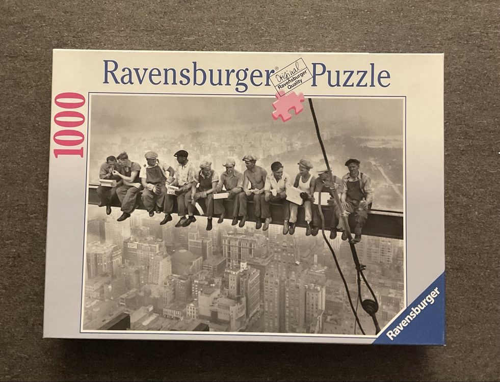 Ravensburger Puzzle 1000 Teile, Lunch atop a Skyscraper (Gebraucht) in ...