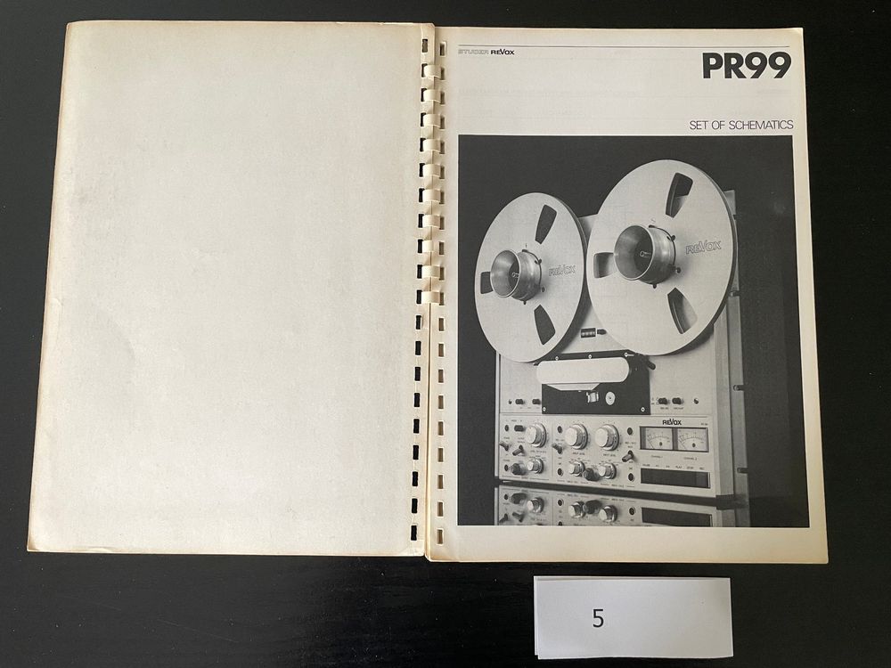 REVOX Original Schaltungssammlung PR99 STUDER REVOX Pläne (Gebraucht) in Oftringen für CHF 50 ...