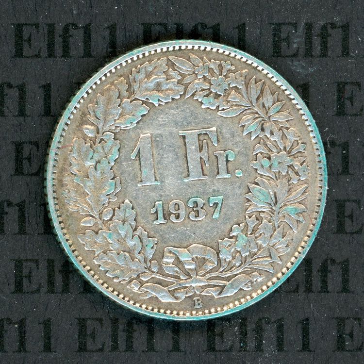 CHF___1.00 1937 vz 1 Franken (Gebraucht) in Widnau für CHF 6 – mit Lieferung auf Ricardo kaufen