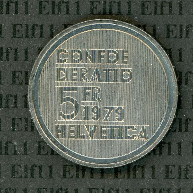 CHF___5.00 1979 Einstein Portrait stgl 5 Franken | Kaufen auf Ricardo