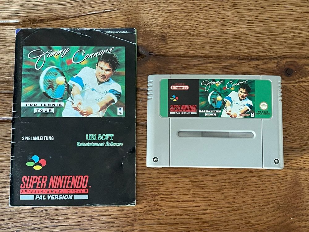Snes Modul mit Anleitung - Jimmy Connors Pro Tennis Tour (Gebraucht) in ...