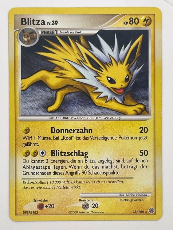 Blitza 23/100 Rare Pokémon Majestic Dawn | Kaufen auf Ricardo