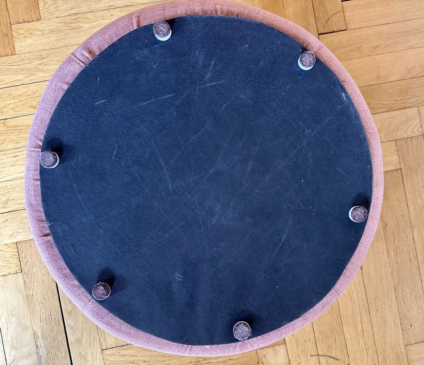 Pouf, Hocker, Sitzhocker, Farbe Rosé/Altrosa, sehr g (Gebraucht) in ...