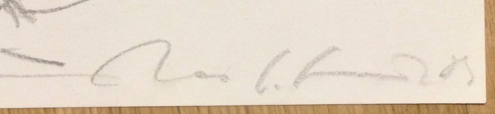 Abstrakte Damen Akt Zeichnung Unleserlich Signiert | Kaufen auf Ricardo