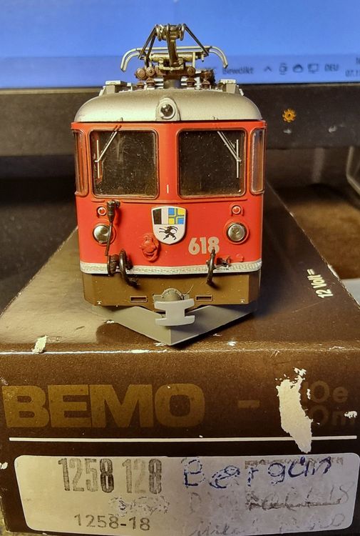 Bemo Ge 4/4 II 1258 128 (Gebraucht) in Zwingen für CHF 70 – mit ...