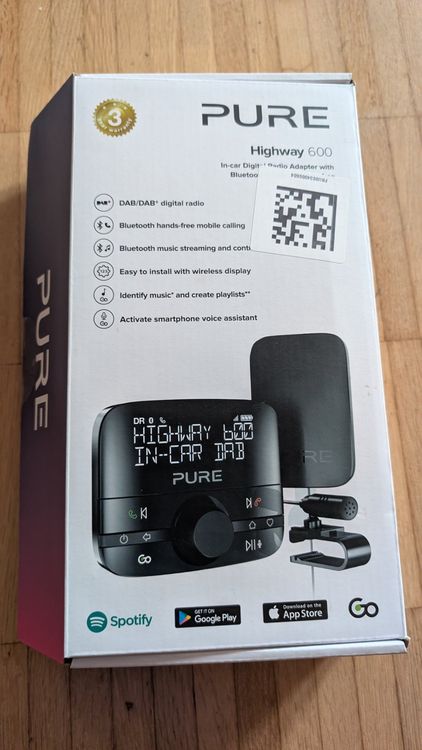 Pure Highway 600 DAB+ Digitalradio Adapter, ungebraucht (Neu (gemäss ...