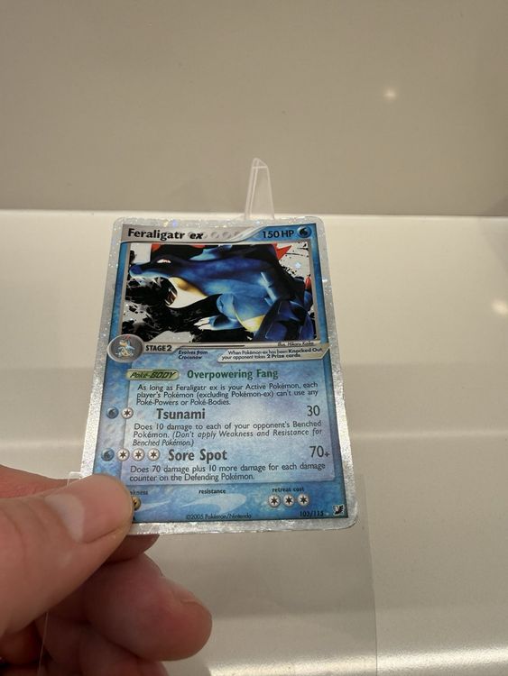 Feraligatr ex Ultra Rare EX Unseen Forces 2005 (Neu und ...