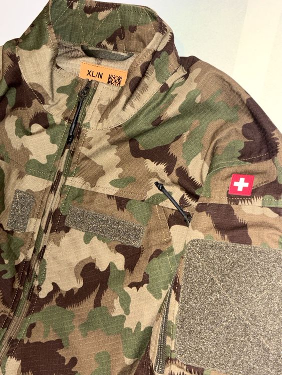 MBAS TAZ Tarnanzug Oberteil Schweizer Armee (Neu (gemäss Beschreibung ...