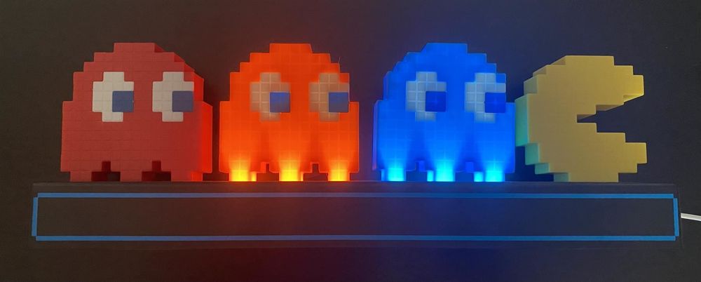Pac-Man LED Light 3D mit 3 Licht Mods (Neu und originalverpackt) in ...