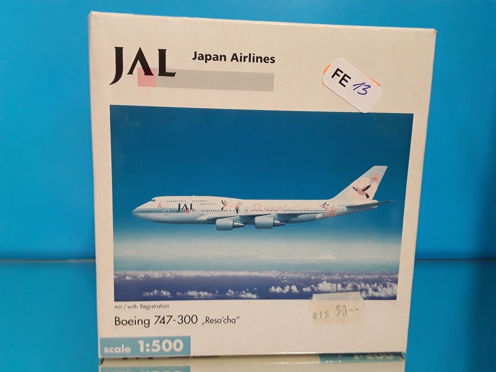 Modellflugzeug _ JAL _ Boeing B747 _ Reso´cha _ in OVP 1:500 (Gebraucht) in Uerikon für CHF 25 ...