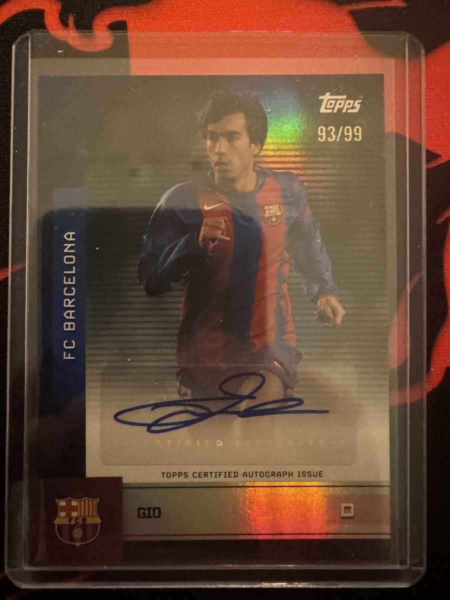 FC Barcelona Topps Autogramm Karte GIO 93/99 - Rarität (Neu (gemäss ...