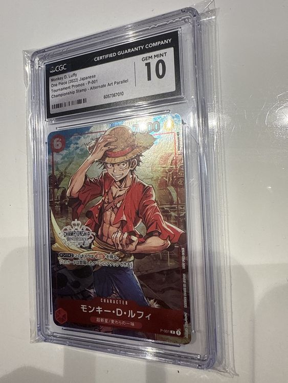 One Piece Luffy Promo P-001 CGC 10 - Top Zustand! (Neu und ...