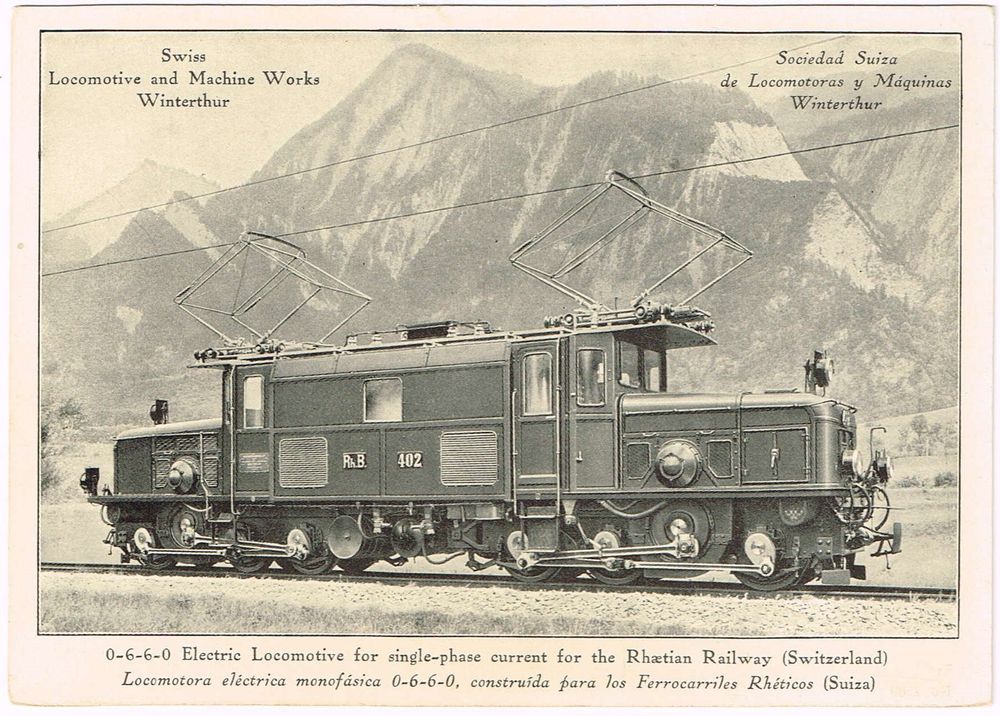 Rhätische Bahn RhB Nr. 402 1930 Elektrische Lokomotive (Gebraucht) in Rothrist für CHF 20 – mit ...