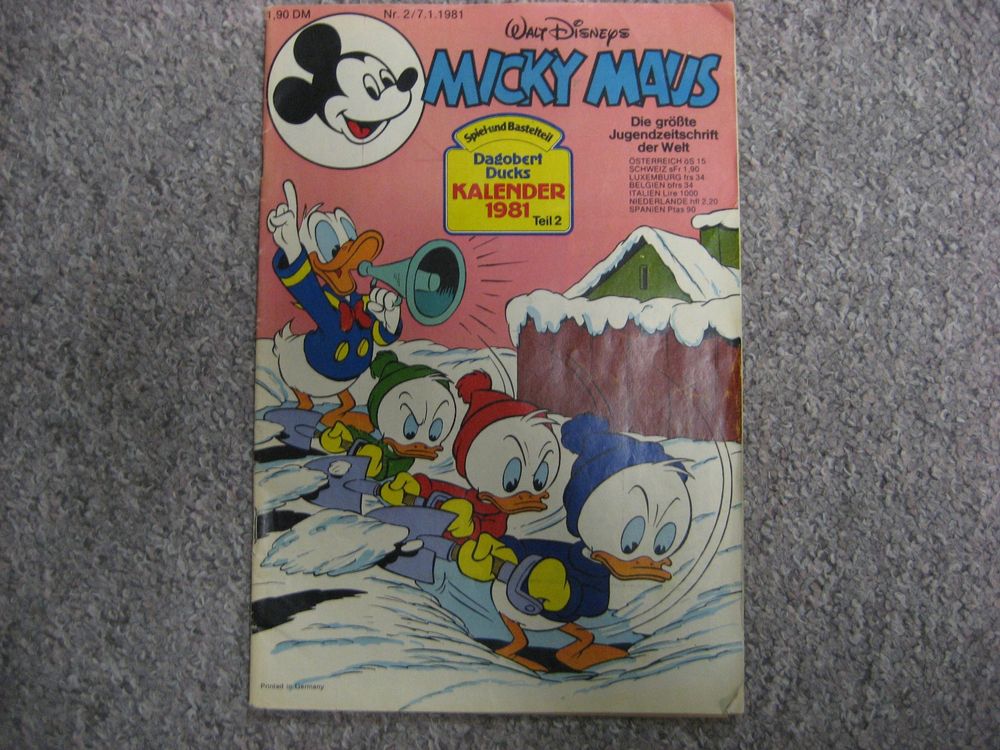 Micky Maus 2/ 1981 (Gebraucht) in Bottighofen für CHF 2 – mit Lieferung ...