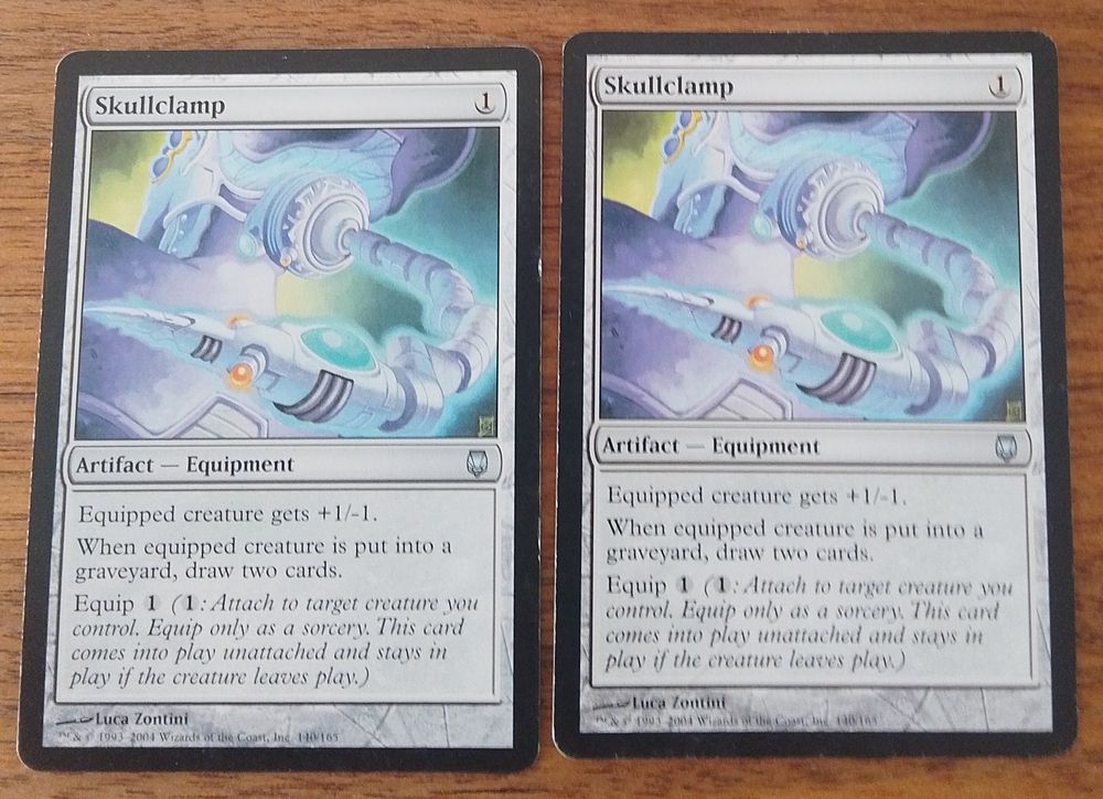2 x Magic the Gathering Karte Skullclamp (B1) | Kaufen auf Ricardo