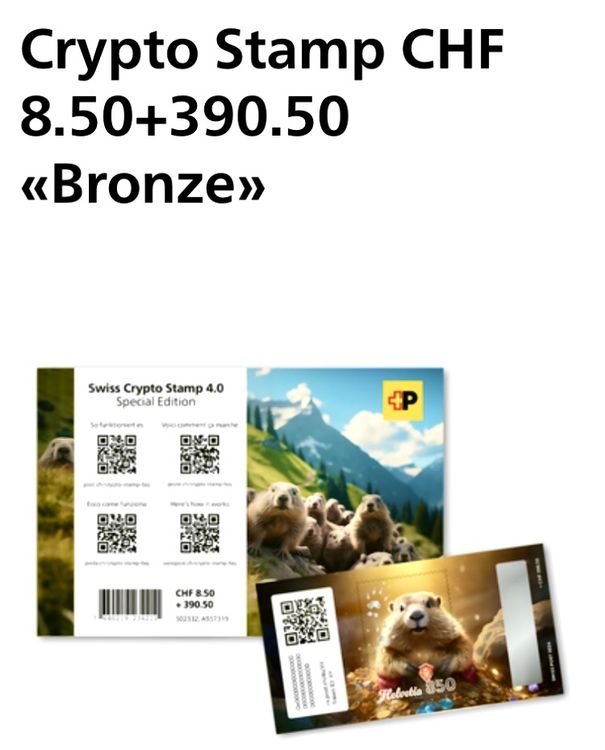 Crypto Stamp 4.0 Bronze | Kaufen auf Ricardo