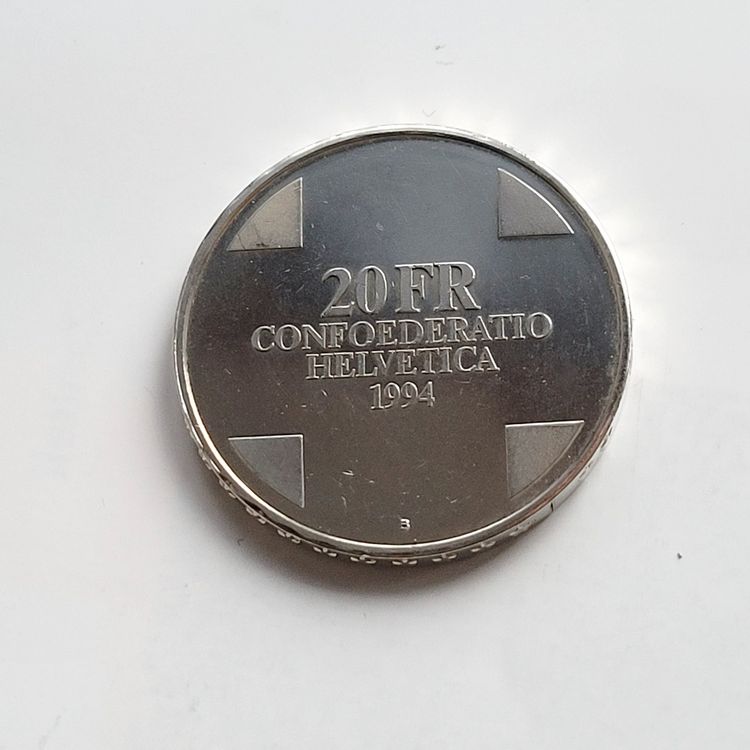 20 Fr. Gedenkmünze Teufelsbrücke 1994 (Gebraucht) in Reinach AG für CHF 22 – mit Lieferung auf ...