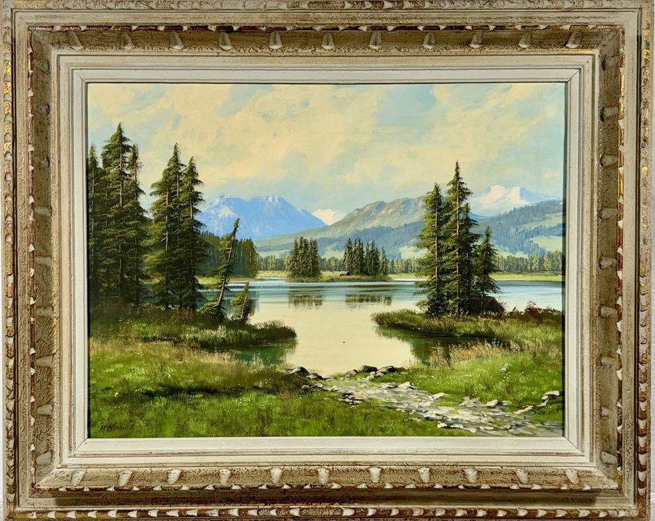 Grosses Landschaft Gemälde von H.Meier | Acheter sur Ricardo