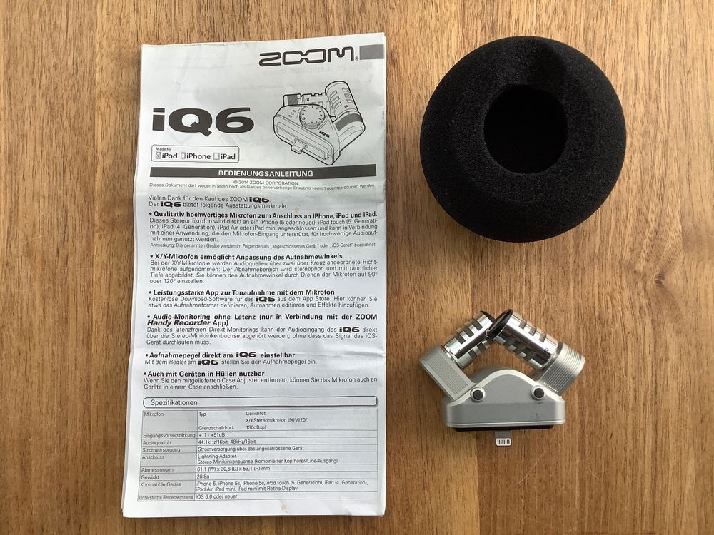 Mikrofon iQ6 ZOOM (Gebraucht) in Villnachern für CHF 10 – mit Lieferung ...